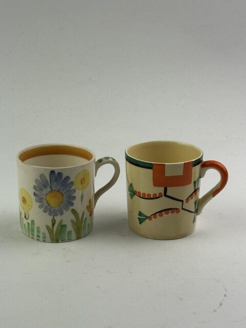 Clarice Cliff RAVEL pattern coffee cup and a SUSIE COOPER late '20s ...