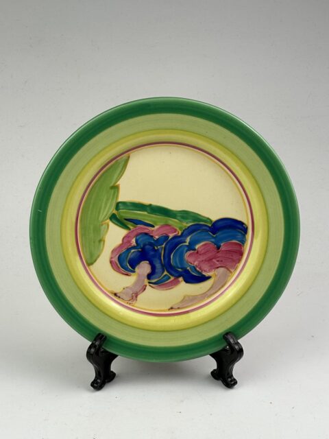 Clarice Cliff OASIS pattern small side plate, 7 Inches (17.5cm). Art ...