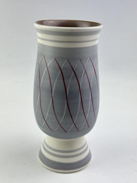 Poole Pottery FREEFORM shape 703 PRP pattern vase, 19cm. Vintage, circa ...